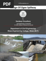 Ogee Spillway Design | PDF | Spillway | Dam