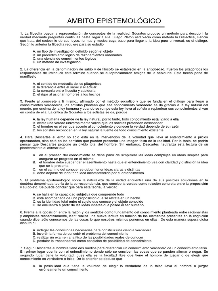 Semana 2 Filosofia | PDF | Empirismo | Conocimiento