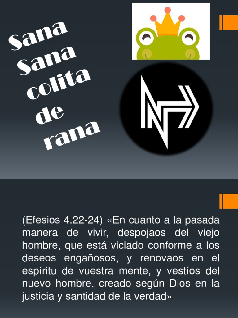 Sana Sana Colita de Rana: Reflexiones | PDF