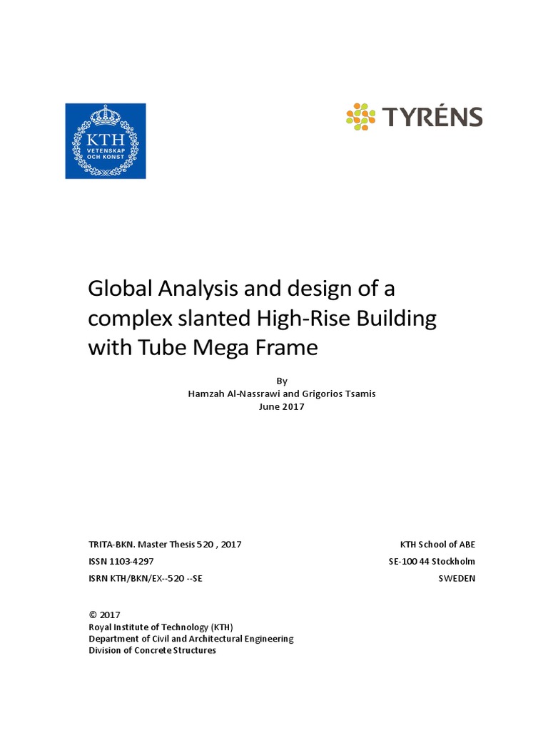 Global Analysis and Design of A Complex Slanted High-Rise Building With ...