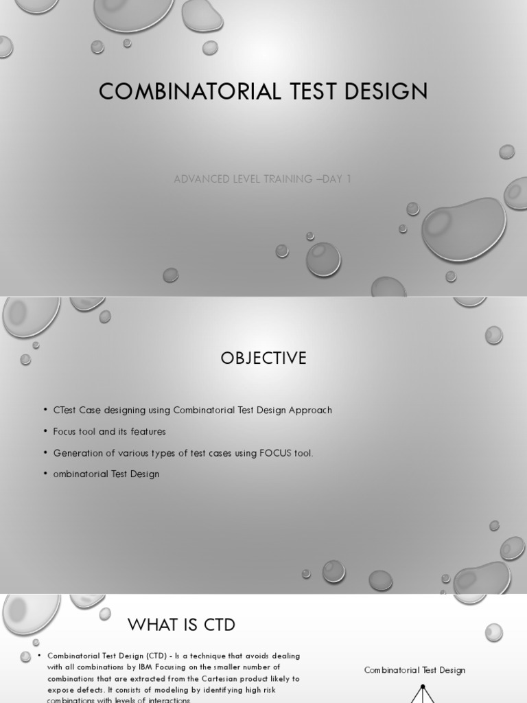 Combinatorial TEST Design Day1 - V1.1 | PDF | Data Type | Boolean Data Type