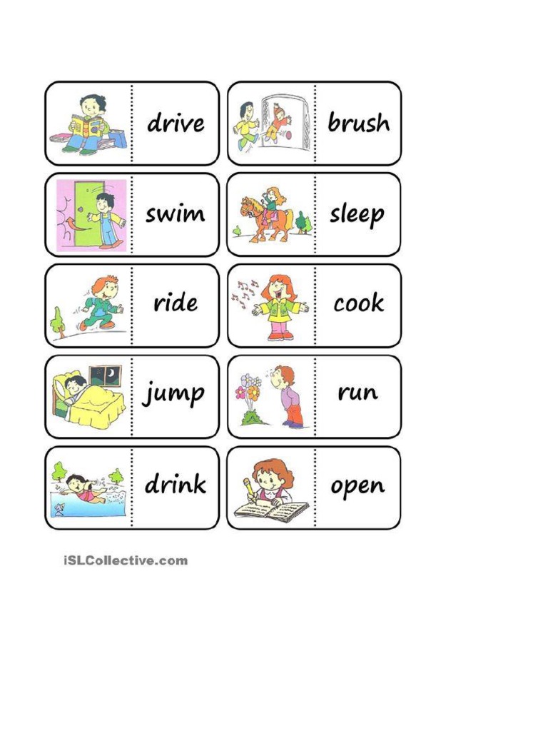 Domino de Verbos | PDF