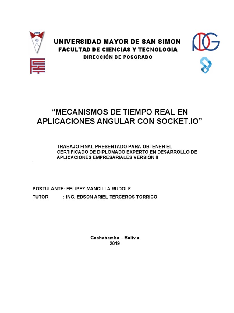 Mecanismos de Tiempo Real en Aplicaciones Angular Con Socket - Io | PDF | Servidor web ...