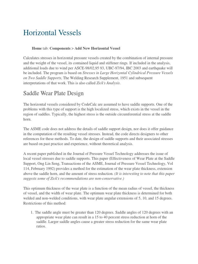 Saddle Wear Plate Design | PDF | Angle | Stress (Mechanics)
