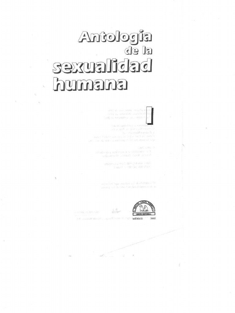 Eusebio Rubio Aureoles - Introducción Al Estudio de La Sexualidad Humana - Antología, Tomo 1 | PDF