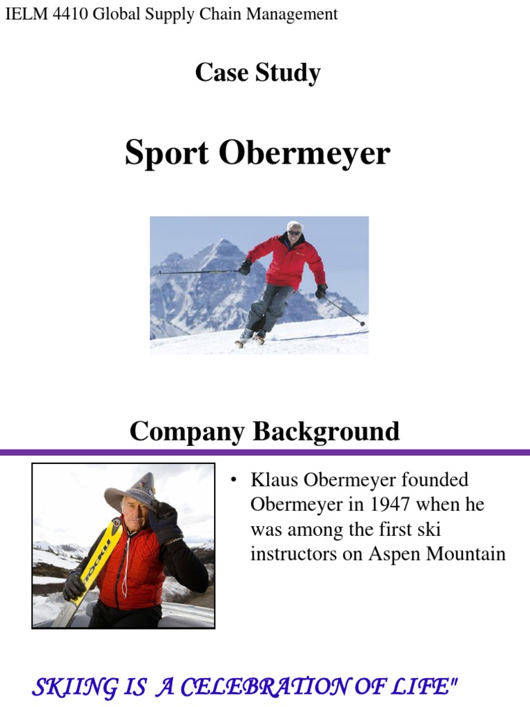 Case Study: Sport Obermeyer | PDF | Retail | Mean