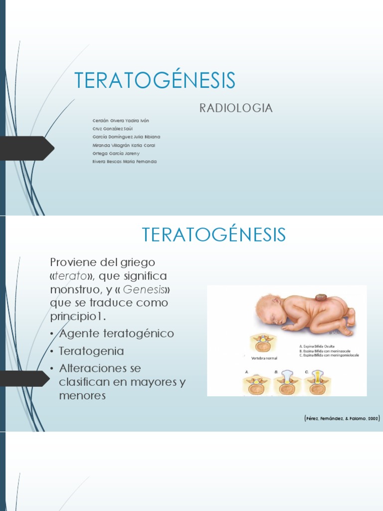 TERATOGENESIS | PDF | Radiología | Crecimiento celular