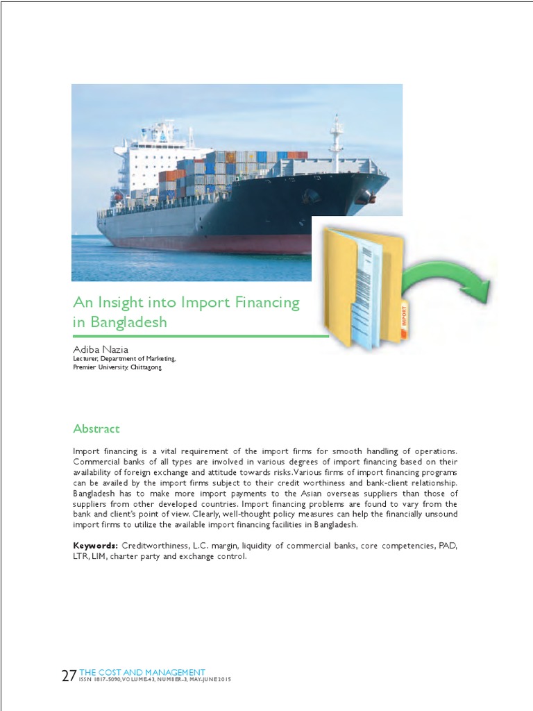 4-An Insight Into Import Financing | PDF | Letter Of Credit | Financial ...