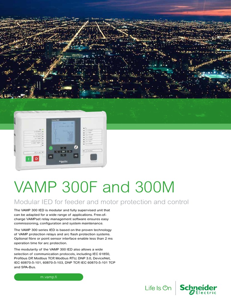 VAMP 300F and 300M NRJED113425EN 05 2017 Lores Web | PDF | Relay ...
