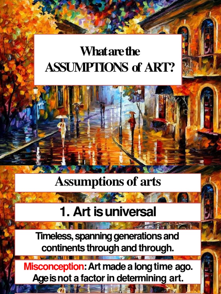 What Are The Assumptions of Art? | PDF