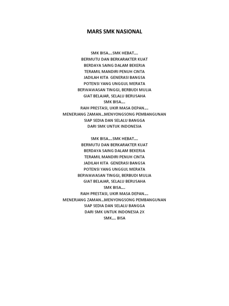 Mars SMK Nasional | PDF
