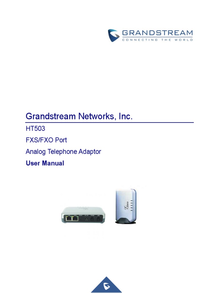 Ht503 User Manual | PDF | Voice Over Ip | Session Initiation Protocol