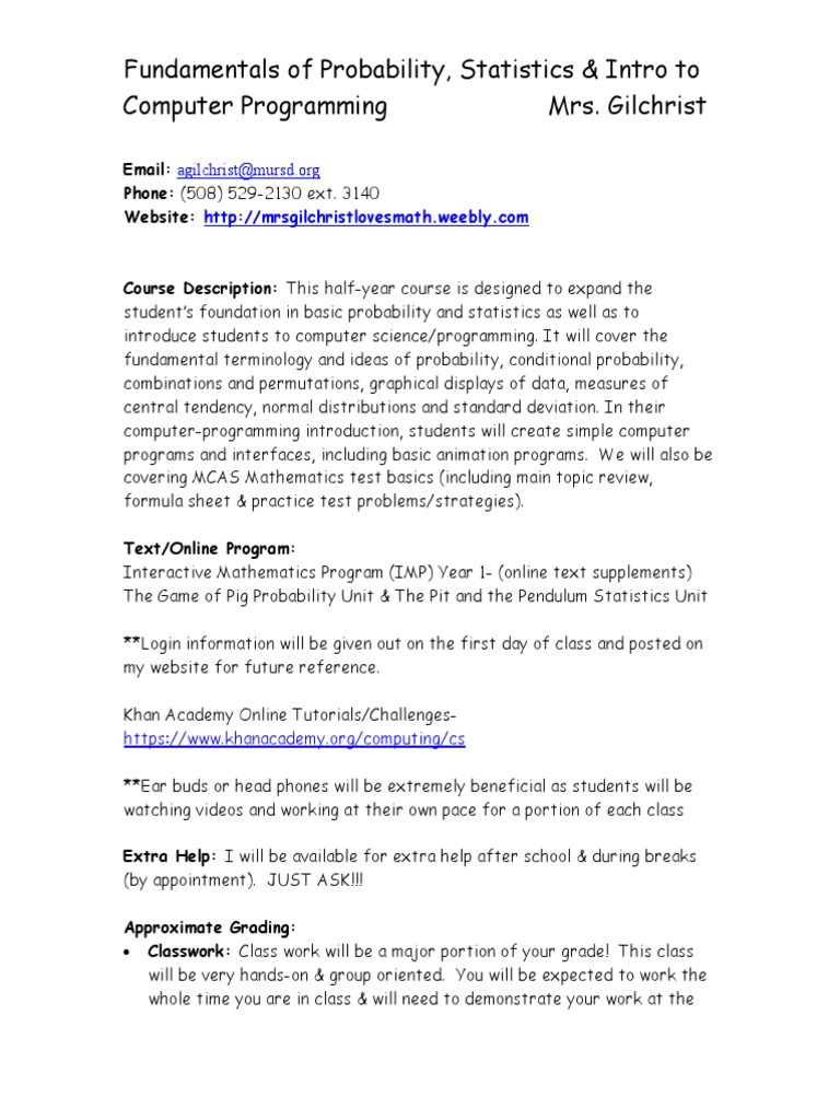 Fundamentals Intro Sheet2019-2020 | Download Free PDF | Homework | Text ...