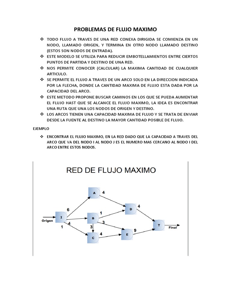 Problema de Flujo Maximo | PDF