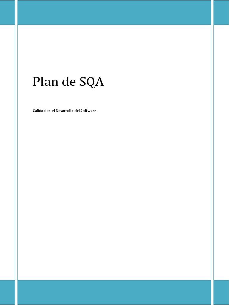Actividad 2 Plan SQA | PDF | Ingeniería de software | Software