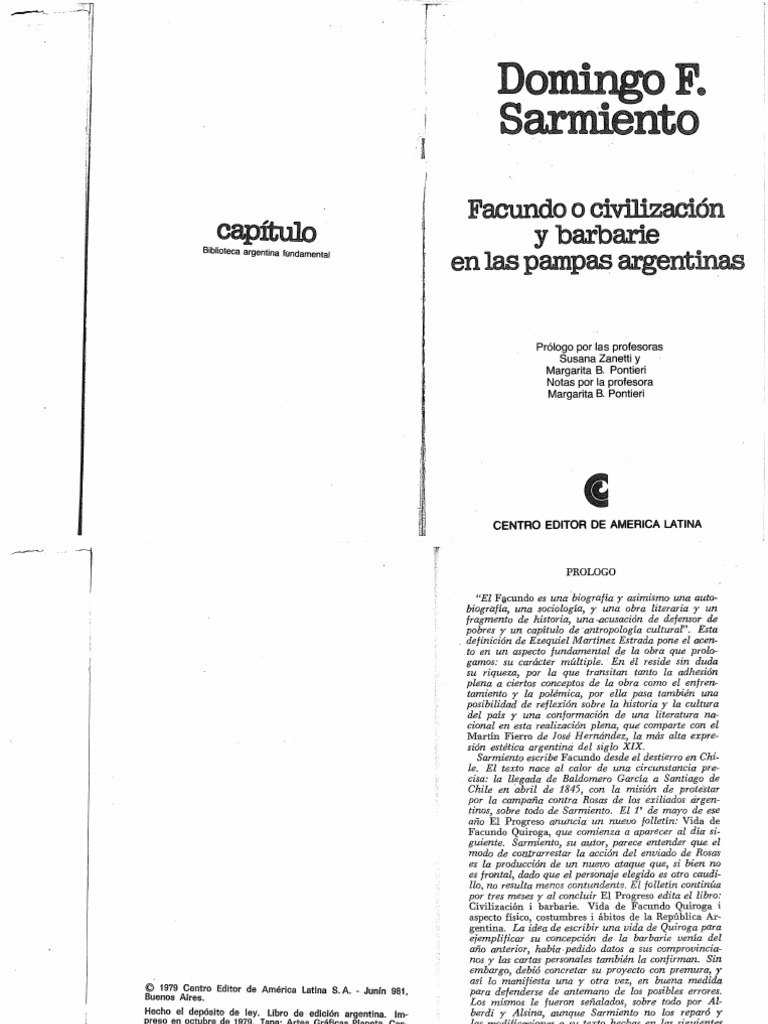 Sarmiento Facundo | PDF