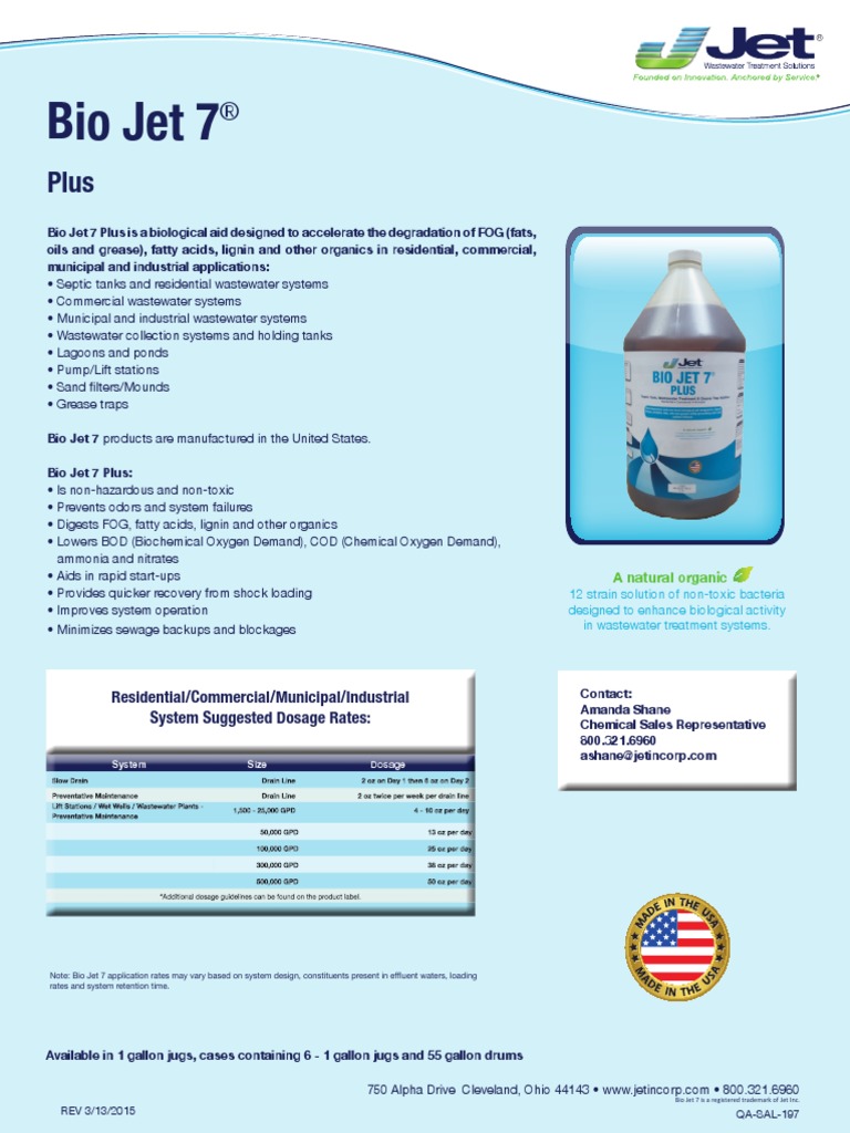 Bio Jet 7 - Plus - Brochure | PDF | Sewage Treatment | Water Pollution