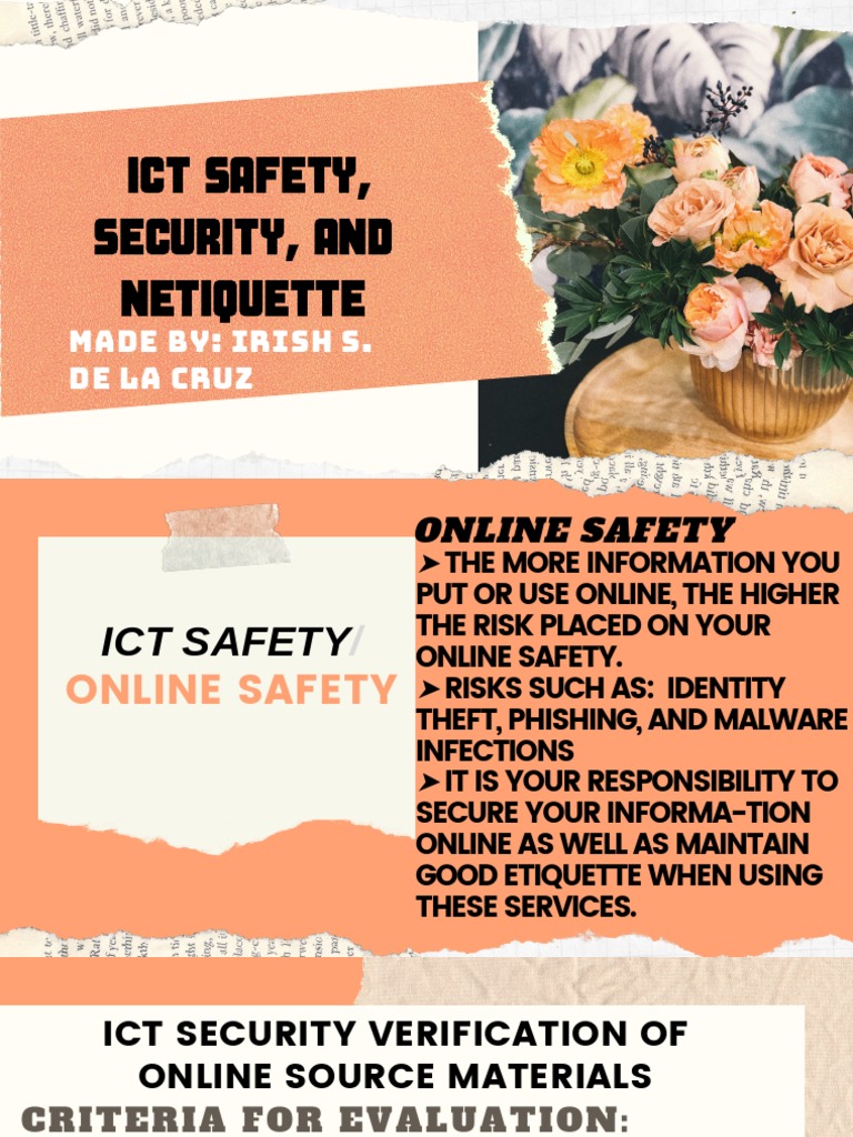 Ict Safety, Security, and Netiquette PDF | PDF | Intellectual Property ...