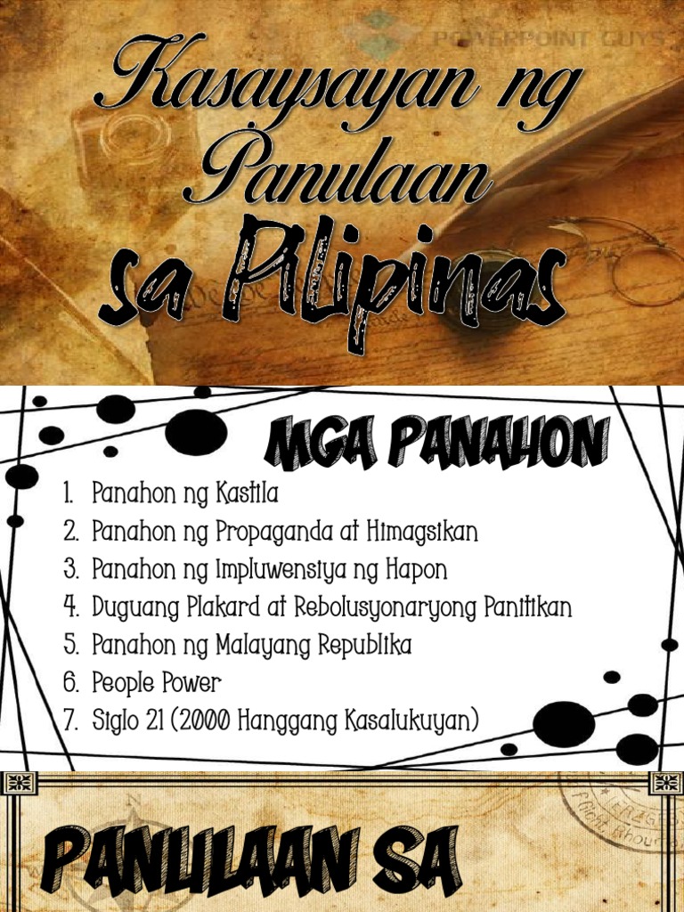 Kasaysayan NG Panulaan Sa Pilipinas | PDF