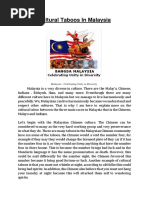 Understanding Malay Taboos | PDF | Taboo | Knowledge