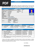 CV Form Seaman | PDF | Ships | Sailor