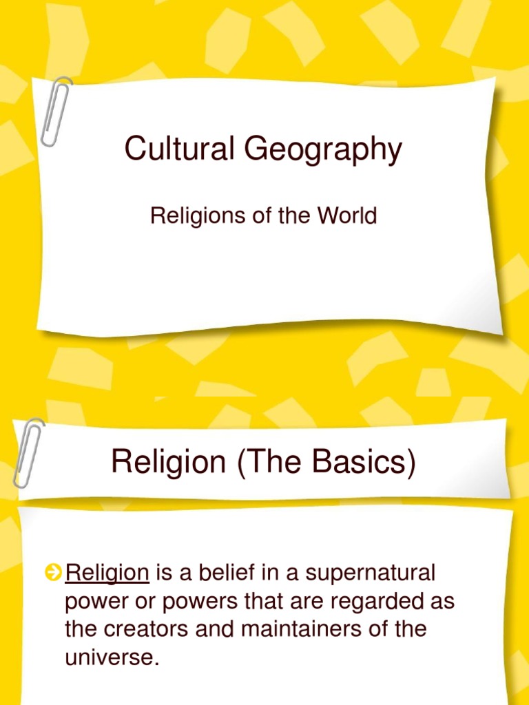 Geography of The World Religion | PDF | Monotheism | God