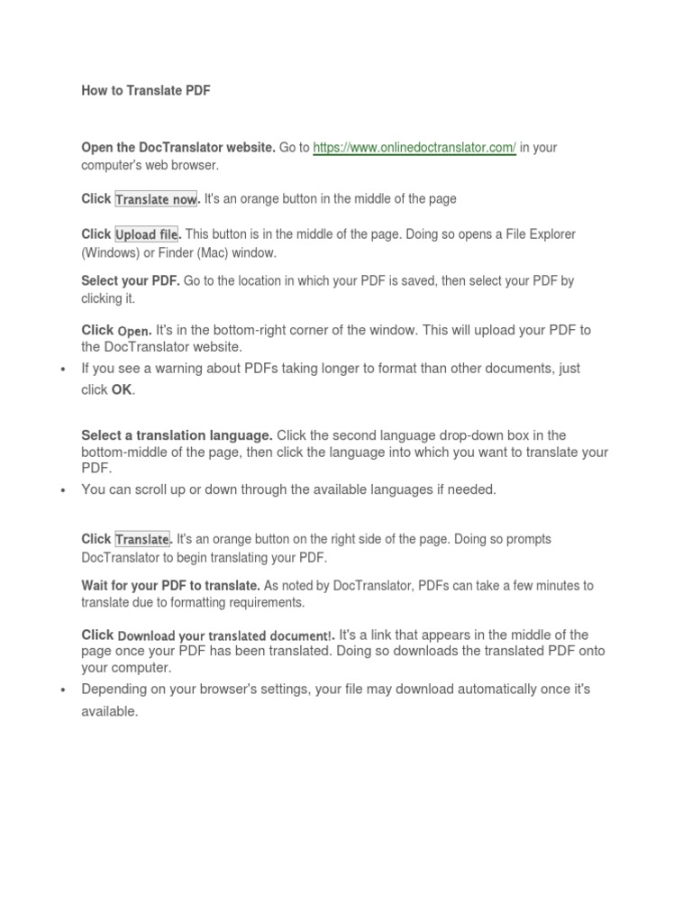 How To Translate PDF | PDF