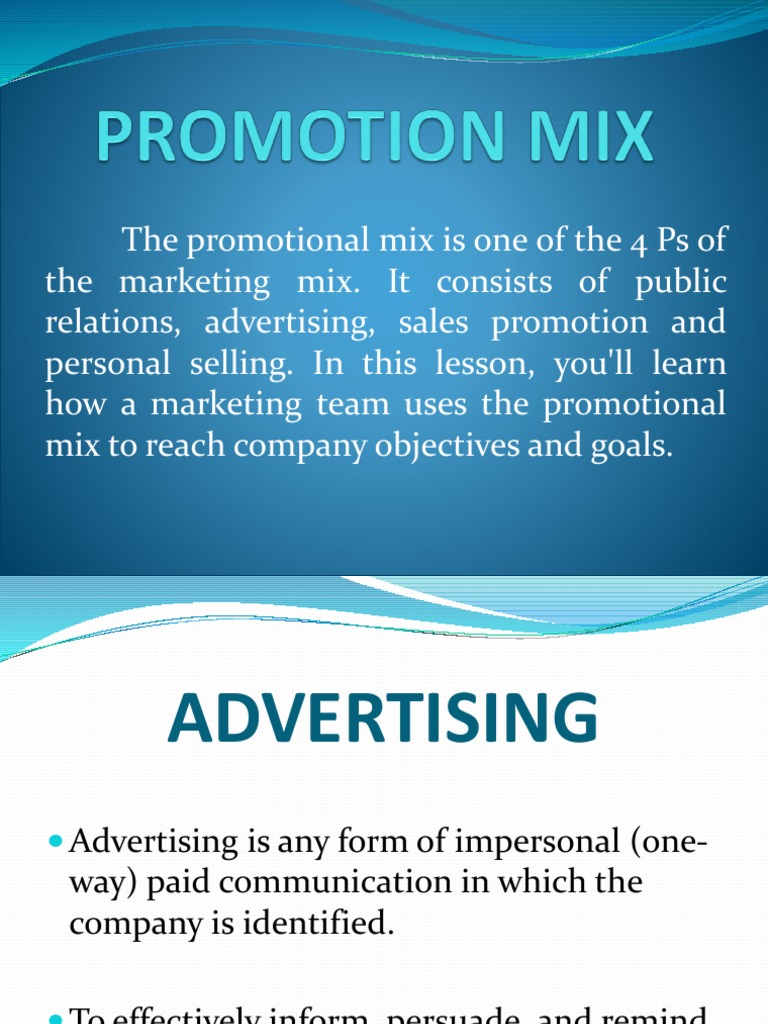 Promotional Mix