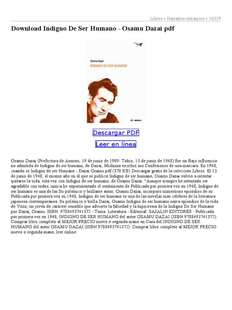 Indigno de Ser Humano | PDF