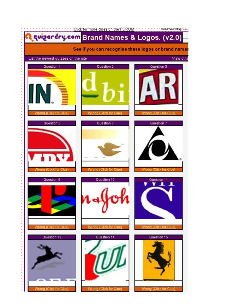 Can You Name The Logo? | PDF | Business