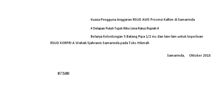 Kwitansi Pasar | PDF