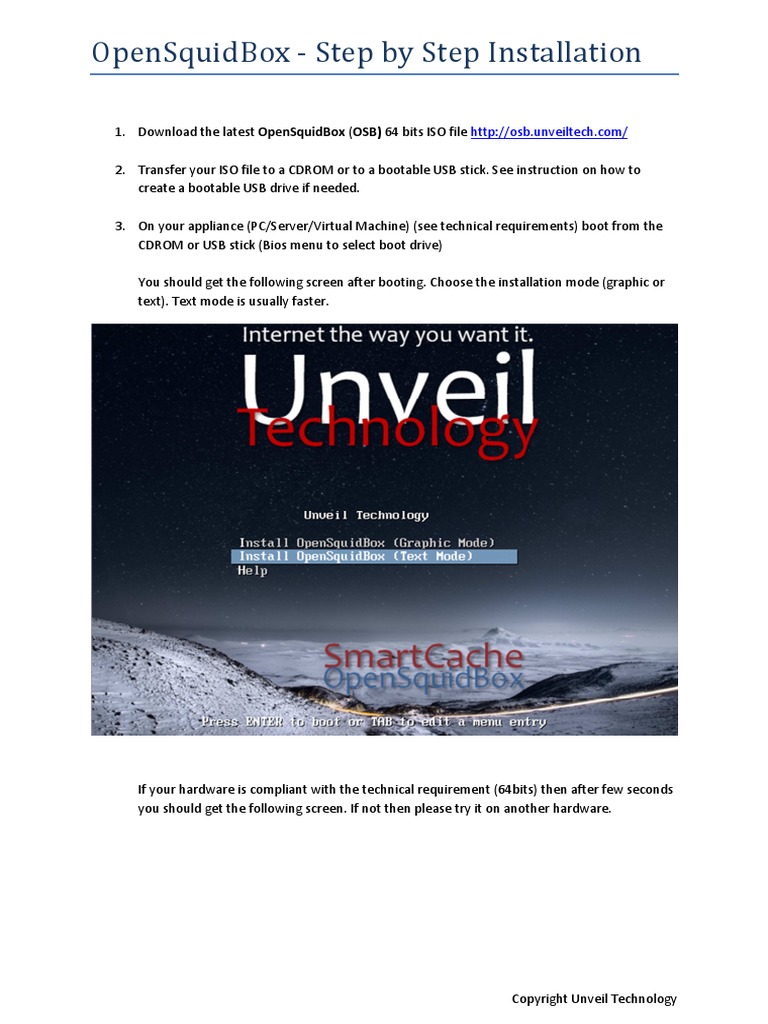 Open Squid Box Install | PDF | Booting | Command Line Interface