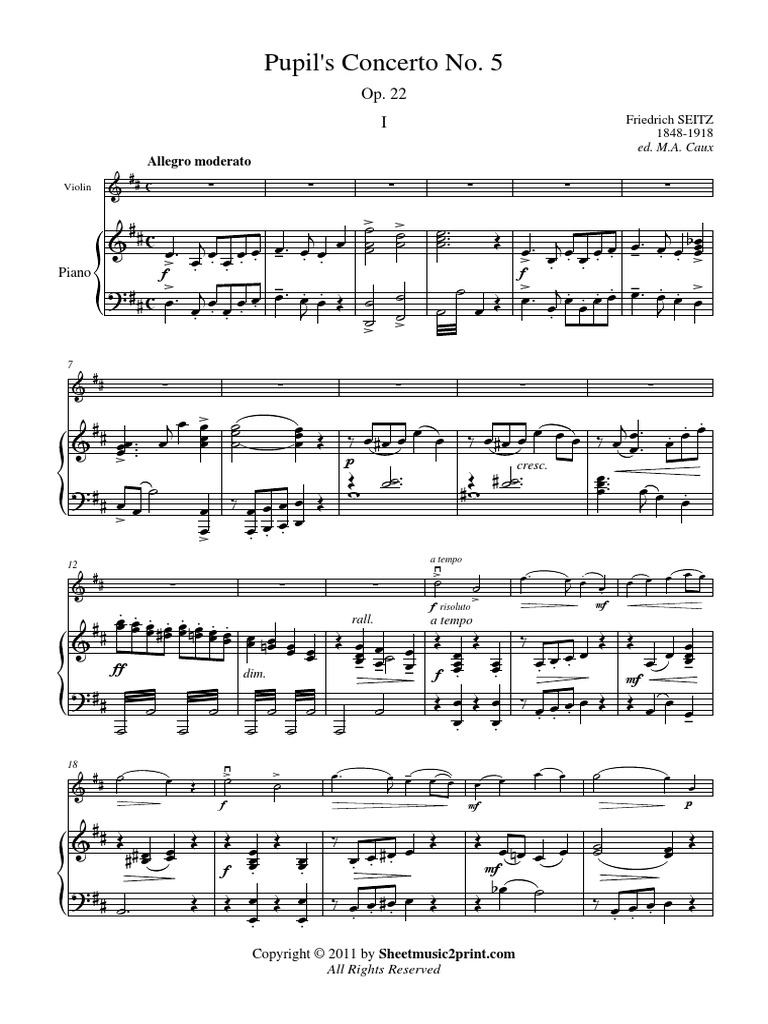 Concerto 5 22 | PDF | Musical Forms | Music Theory