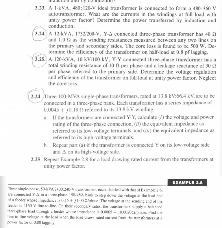 Exercicos Trafos Trifasicos PDF | PDF