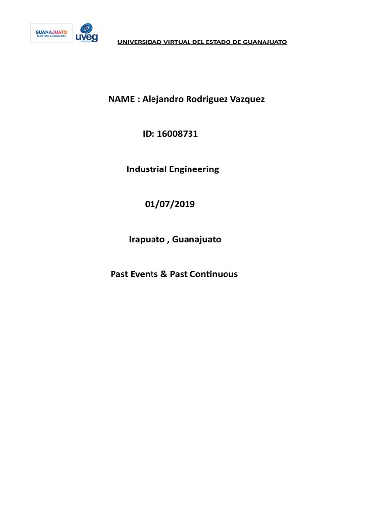 Past Events and Future Plans in Engineering | PDF