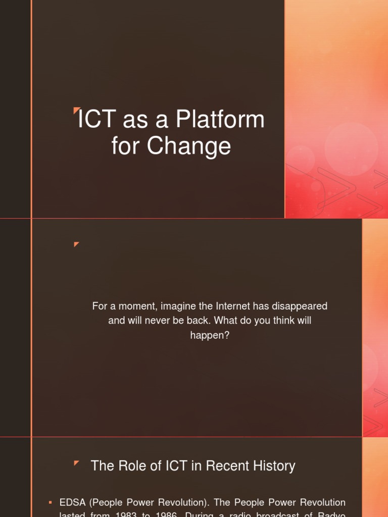 Lesso 10 - ICT As A Platform For Change | PDF | Public Sphere | Government