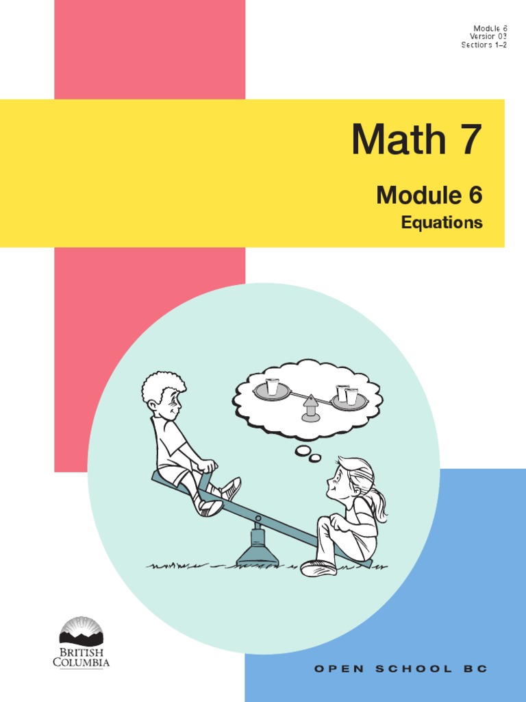 Math7 Mod6 | PDF | Variable (Mathematics) | Equations