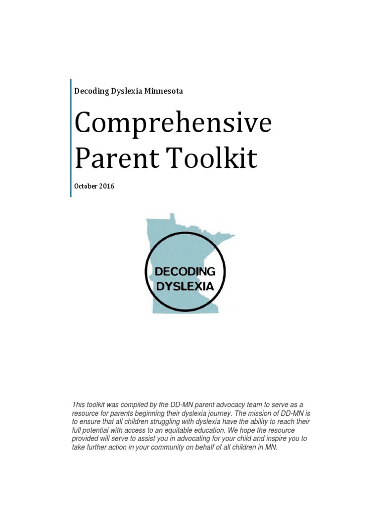 Decoding Dyslexia Toolkit | PDF | Individualized Education Program ...