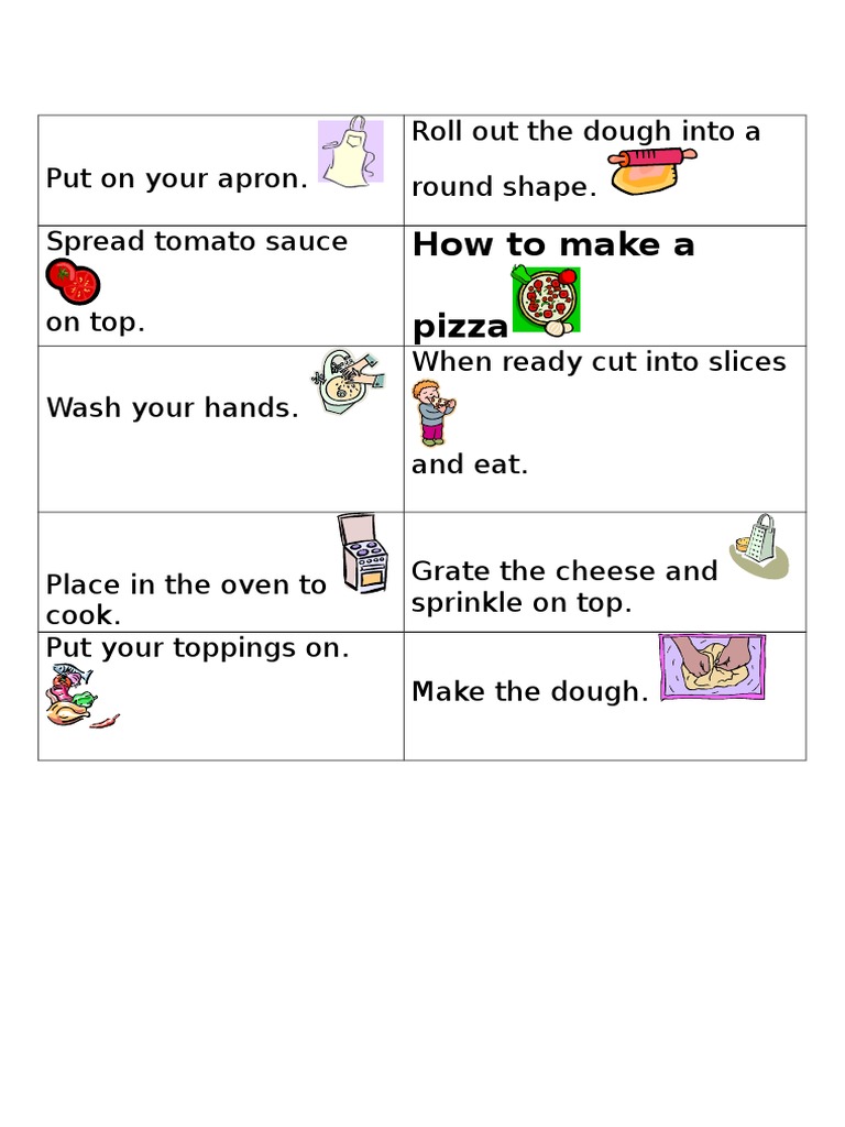 Jumbled Pizza Instructions | PDF