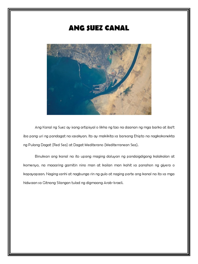 Suez Canal | PDF