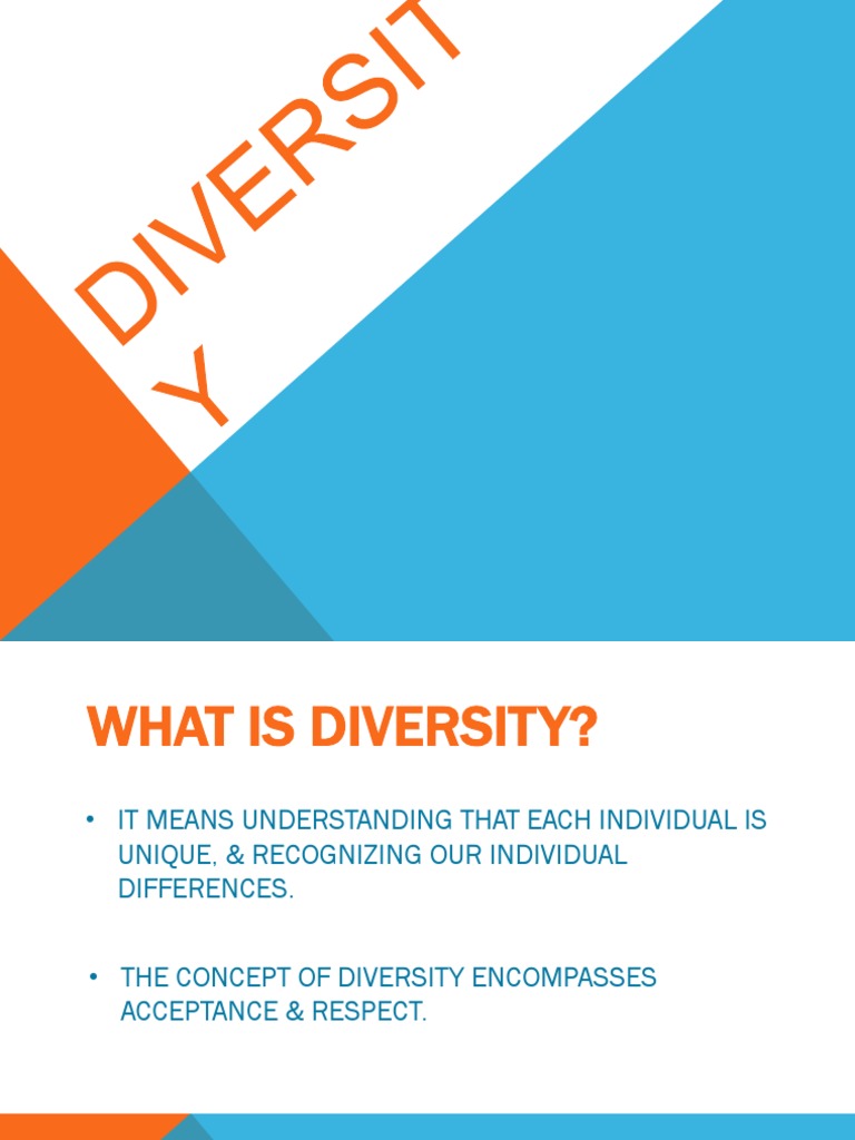 What Is Diversity | PDF | Identity (Social Science) | Identity Politics