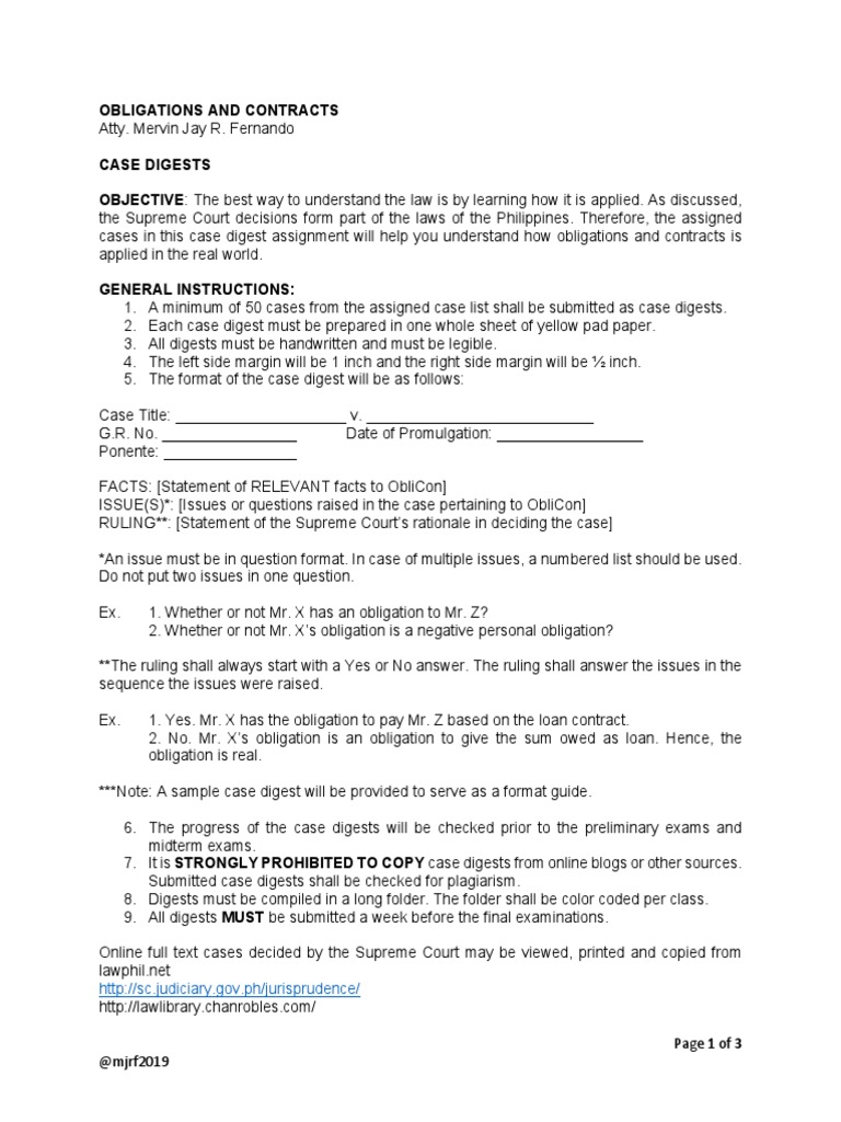 01 Case Digest | PDF | Supreme Court Of The United States | Supreme Courts