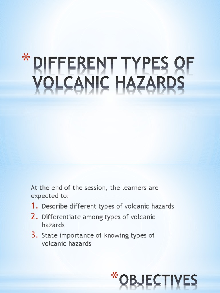 Different Types of Volcanic Hazards | PDF | Volcanic Ash | Volcano
