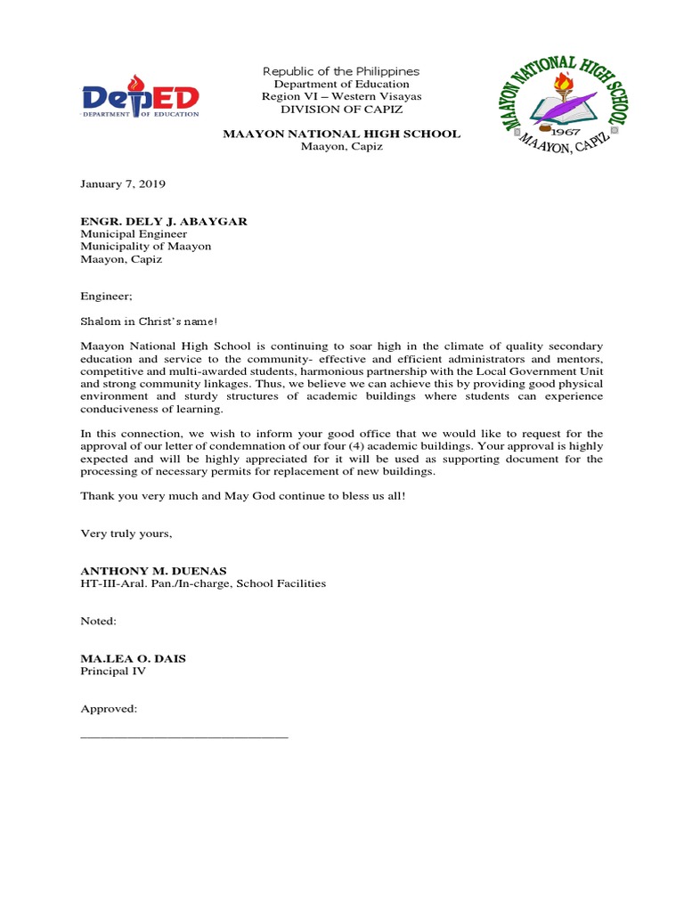 Letter of Condemnation | PDF