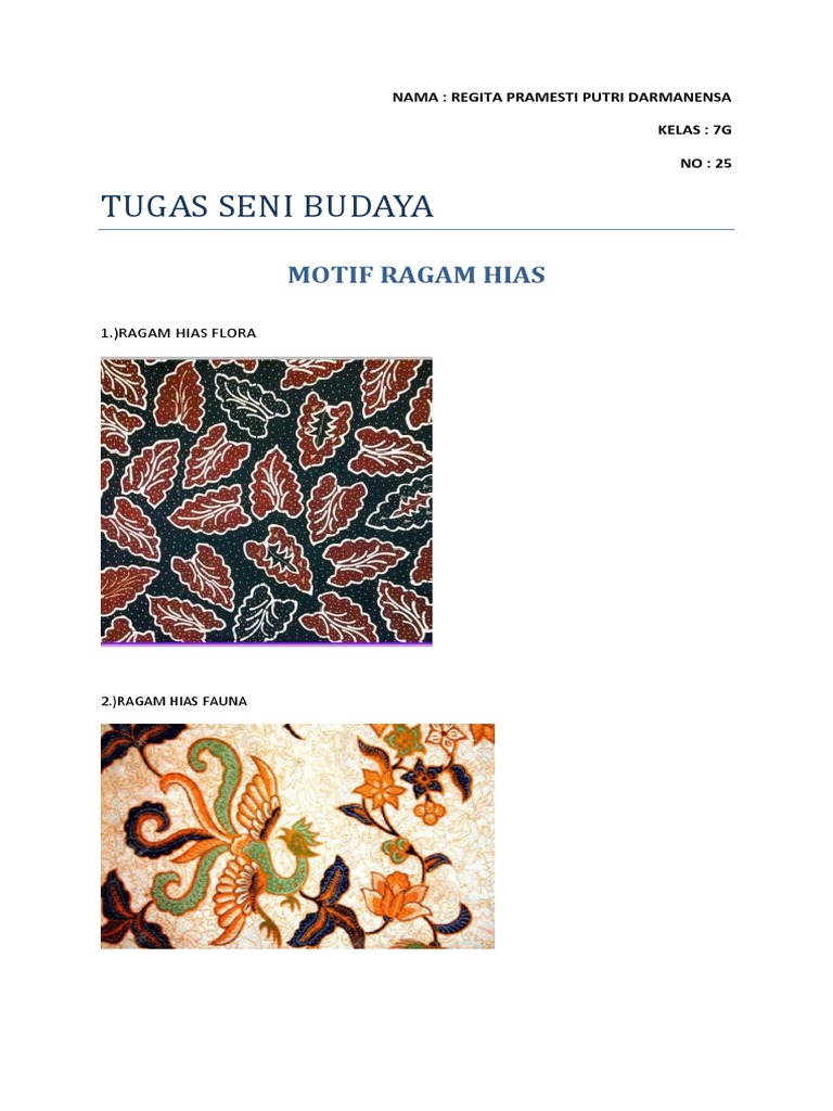 Tugas Ragam Hias | PDF
