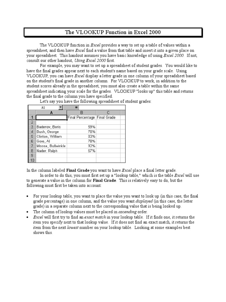 Vlookup | PDF