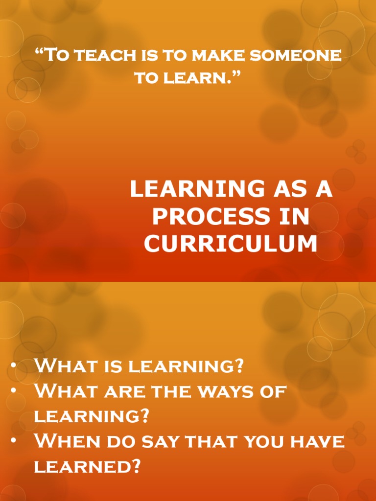 Learning And Curriculum Pdf