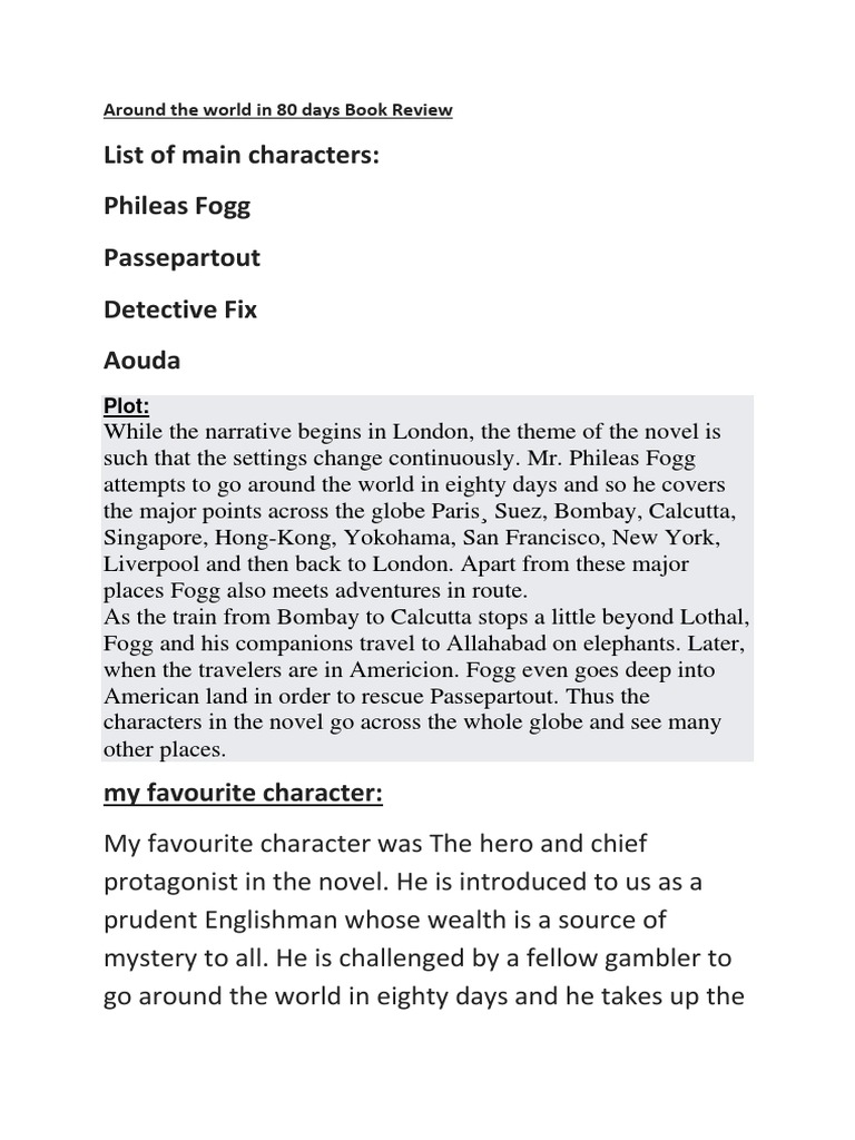 Detective Fix Around The World In 80 Days