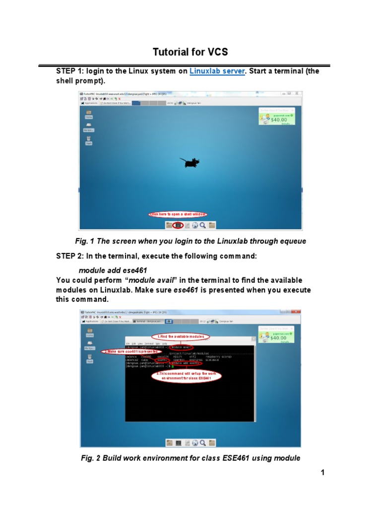 Synopsys Vcs Tutorial | PDF | Shell (Computing) | Computer File Synopsys Vcs Tutorial | PDF | Shell (Computing) | Computer File