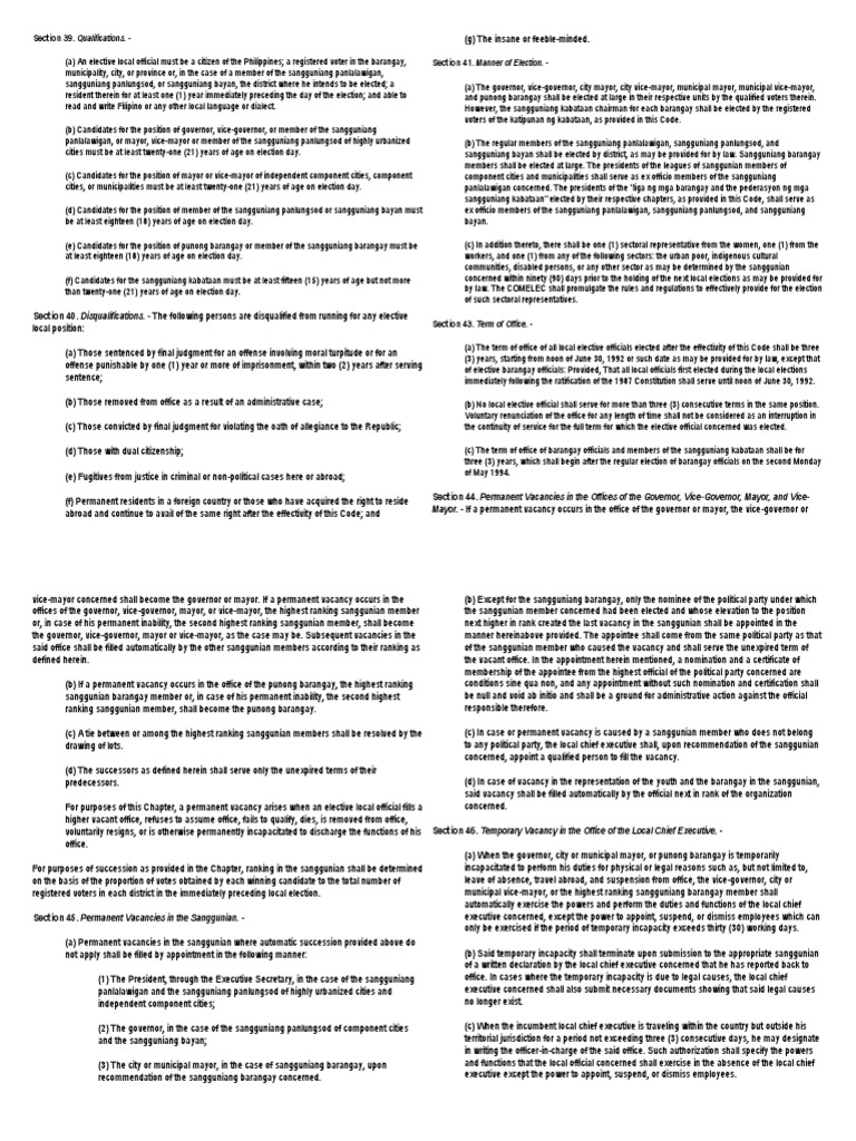 Section 39. Qualifications. - Section 41. Manner of Election. | PDF ...